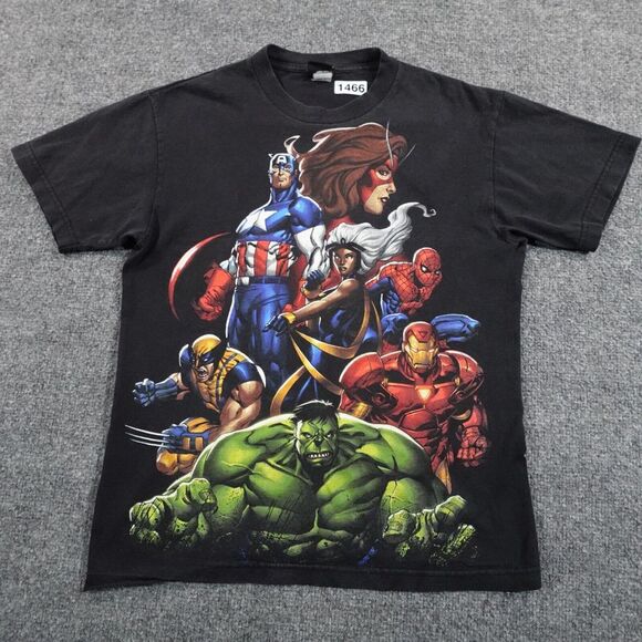 Marvel | Shirts | Vintage Y2k Marvel Shirt Men S Black Mad Engine Xmen ...
